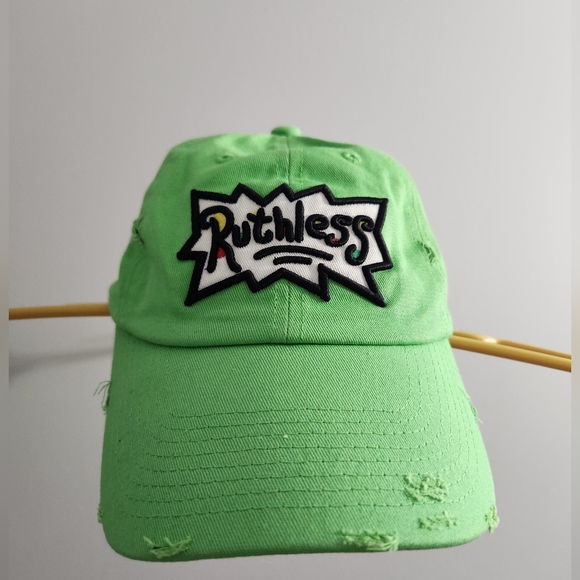 Accessories | Ruthless Logo By Field Grade Lime Green Dad Hat Snapback ...